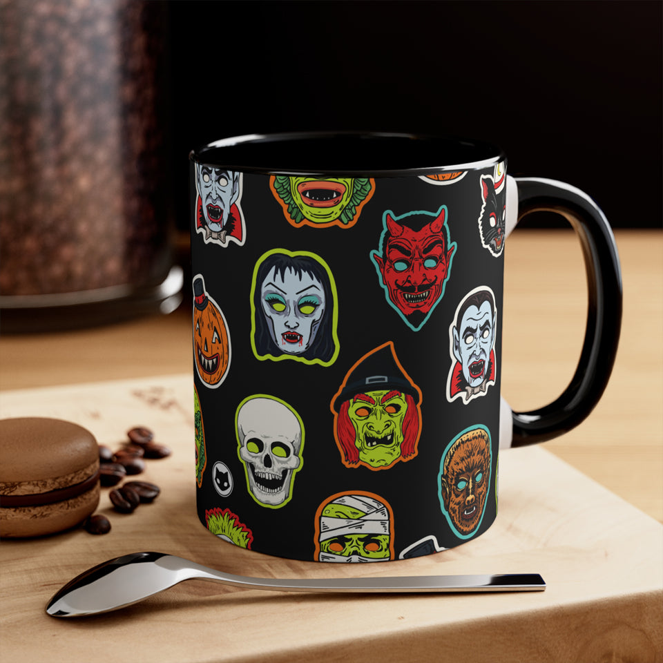 Vintage Halloween Mask Mug – Spooky Cat Press
